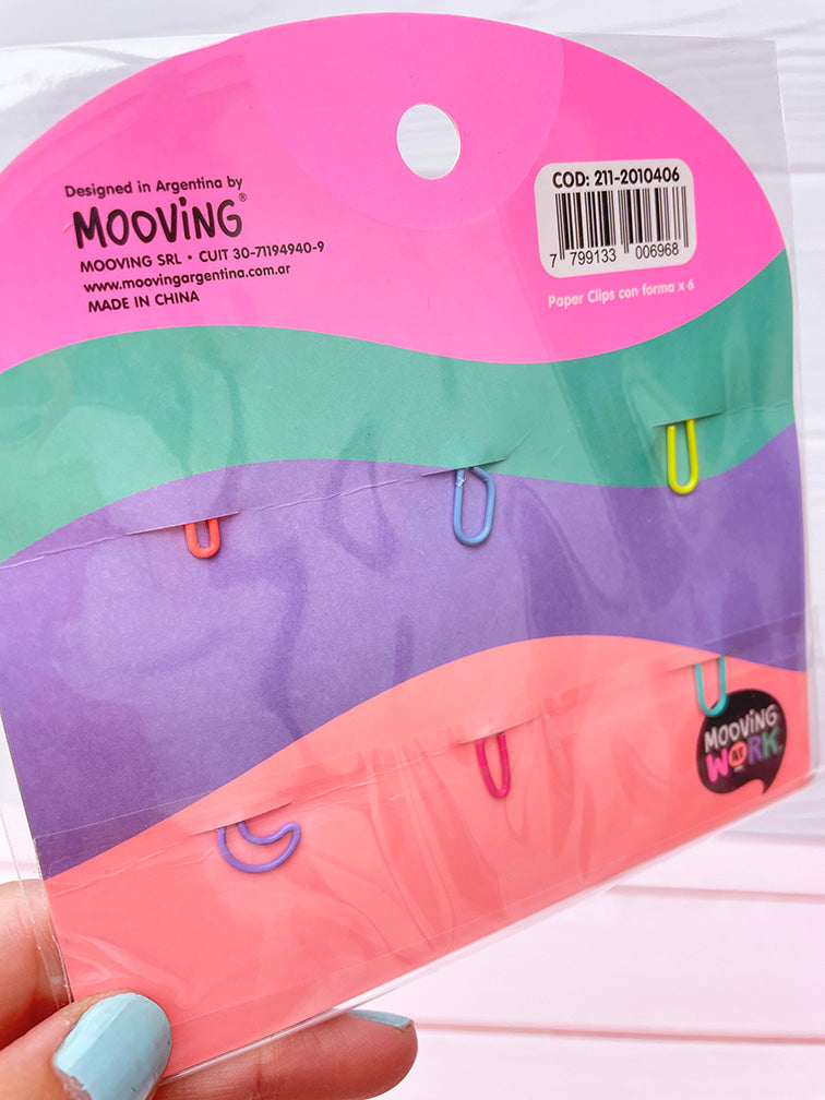 Clips Metálicos MAW Manía con formas – Papelería Roma